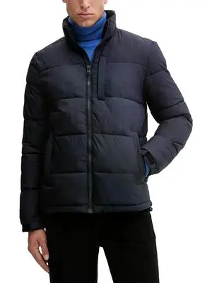 BENETTON Padded Zip-front Jacket - Blue