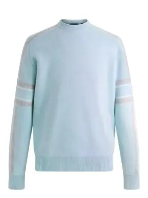 Fusalp Spectavia Contrast-stripe Jacquard Sweater - Blue