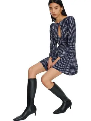 REFORMATION Remy Stretch Knee Boot Black