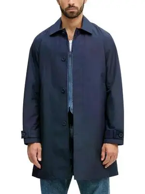 BENETTON Buttoned-cuff Coat - Blue