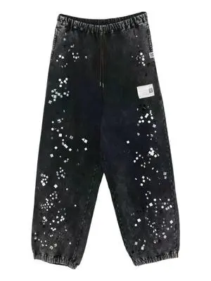 Mihara Yasuhiro Embellished Drawstring Track Pants - Black