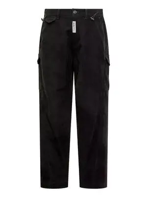 Gcds Flap Pockets Cargo Trousers - Black