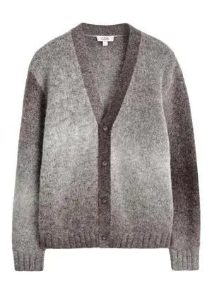 Cos Degrade Alpaca-blend Cardigan - Gray