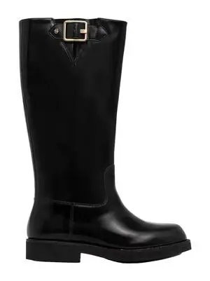 BOSS Eleri Buckle-detail Boots - Black