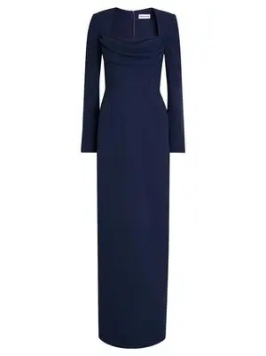 Rebecca Vallance Crepe Maxi Dress - Navy