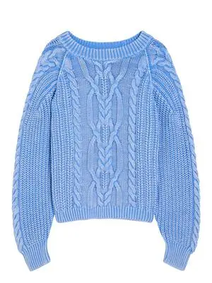 FREE PEOPLE Frankie Cable-Knit Jumper
