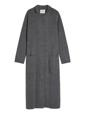 LISA YANG Rhea Cashmere Cardigan Coat - Grey