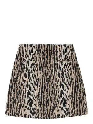 Rixo Mariah Leopard-print Mini Skirt - Animal Print
