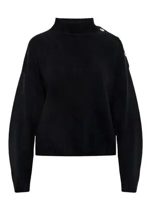 Versace Medusa-button Sweater - Black