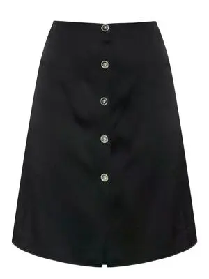 Versace Mini Skirt With Medusa Head Buttons - Black