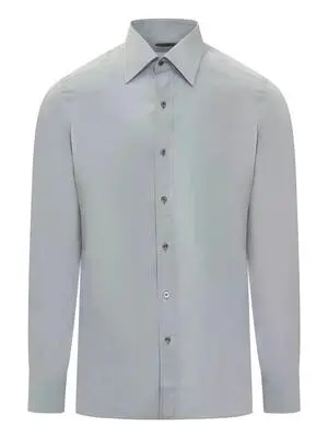 TOM FORD Button-down Dress Shirt - Grey