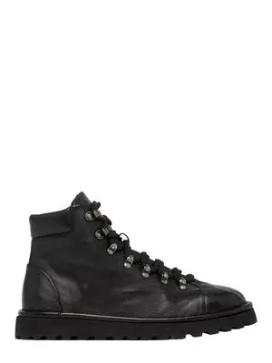 Marsèll Lace-up Leather Boots - Black