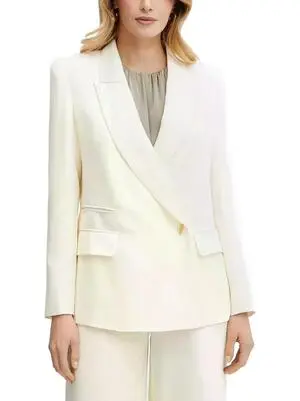 Guess Double-breasted Blazer - White