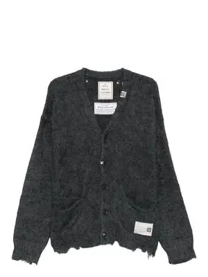Mihara Yasuhiro Pocket Distressed Cardigan - Grey