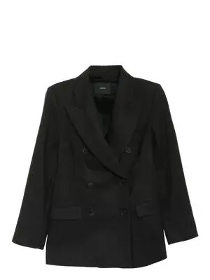 JOSEPH Valery Flannel Blazer - Black