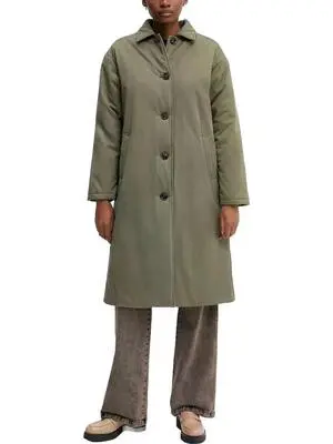 BENETTON Button-fastening Coat - Green