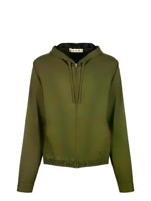 Marni Zip-up Hoodie - Green