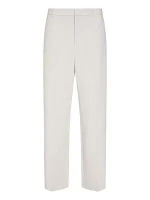 Vince Piqué Straight-leg Pants - Light Gray