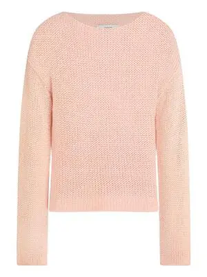 Vince Cotton-blend Knit Sweater - Blush