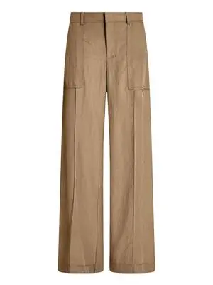 Vince Tencel™ Blend Wide-leg Pants - Sand