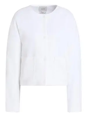 Vince Cotton-blend Gabardine Jacket - White