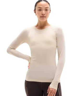 Athleta Momentum Seamless Top - Bone Shine