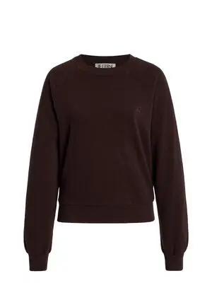 Eterne Éterne Shrunken Raglan-Sleeve Cotton Sweatshirt Brown