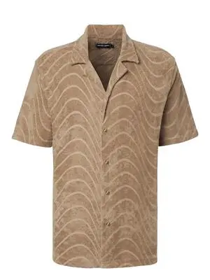 Frescobol Carioca Cotton-blend Bowling Shirt - Beige