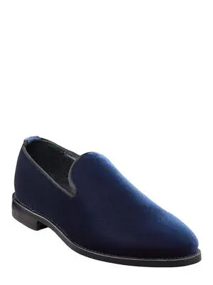 Allen Edmonds Velvet Smoking Slipper - Navy Velvet