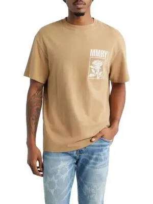 MEMORY LANE Through The Years Cotton Jersey Graphic T-shirt - Khaki