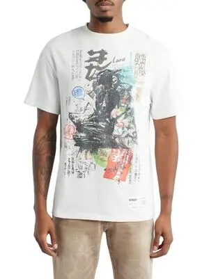 MEMORY LANE Ninja Graffiti Graphic T-shirt - Off White