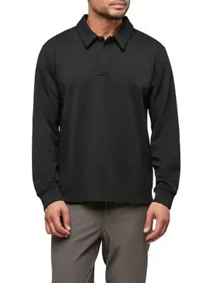 CUTS Hyperloop Long Sleeve Polo Black
