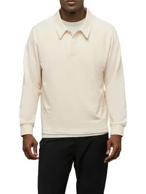 CUTS Hyperloop Long Sleeve Polo Ivory
