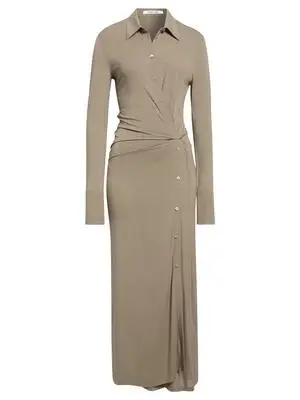 Helmut Lang Asymmetric Long Sleeve Dress - Fallen Rock