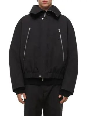 Helmut Lang Cotton-blend Bomber Jacket - Black