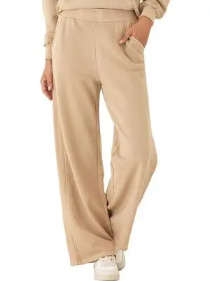 THREADS 4 THOUGHT Esmeralda Mineral Wash Wide Leg Pants - Chai