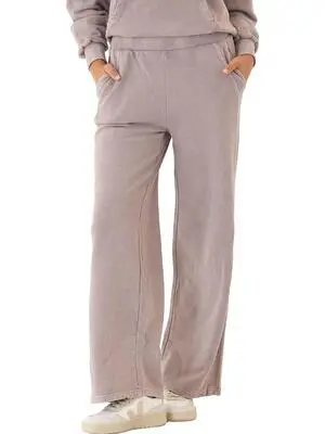 THREADS 4 THOUGHT Esmeralda Mineral Wash Wide Leg Pants - Twilight