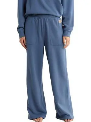 Lunya Silksweats Cotton & Silk Blend Pajama Sweatpants - Tideworn Blue