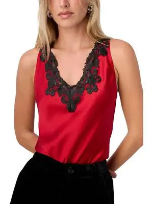 Cami Nyc Romey Silk Tank Poppy