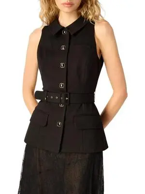 Cami Nyc Yarra Belted Vest - Black