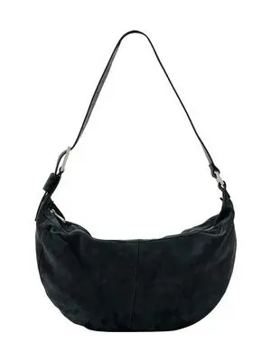 ALLSAINTS Luna Suede Shoulder Bag - Ink Blue