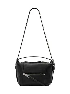 ALLSAINTS Vega Leather Crossbody Bag - Black
