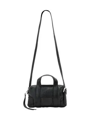 ALLSAINTS Ares G Compact Crossbody Bag - Black/silver