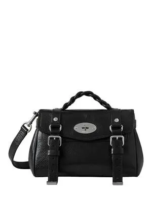 Mulberry Mini Alexa High-shine Leather Bag - Black