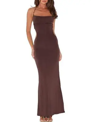 TIGER MIST Suriya Maxi Dress - Chocolate Brown
