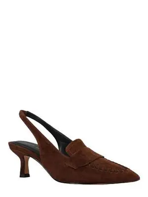 Pelle Moda Keagen Pointed Toe Slingback Pump Espresso