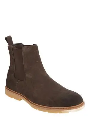 Nordstrom Lockhart Mini Lug Suede Chelsea Boot - Dark Brown Suede