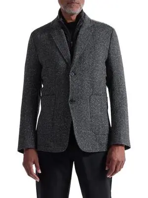 BUGATCHI Herringbone Jacket With Removable Bib