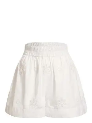 Merlette Antibes Eyelet Short - White
