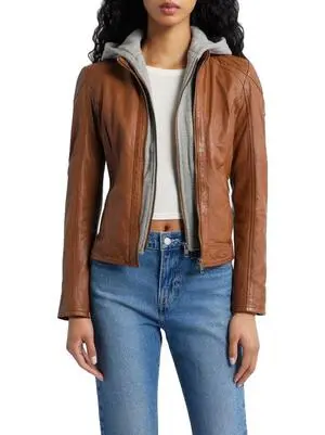 MAURITIUS Allice Leather Moto Jacket